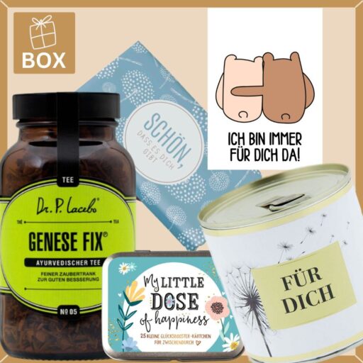 Gute Besserung Geschenkbox ICH BIN IMMER FÜR DICH DA! - GESUNDE ...